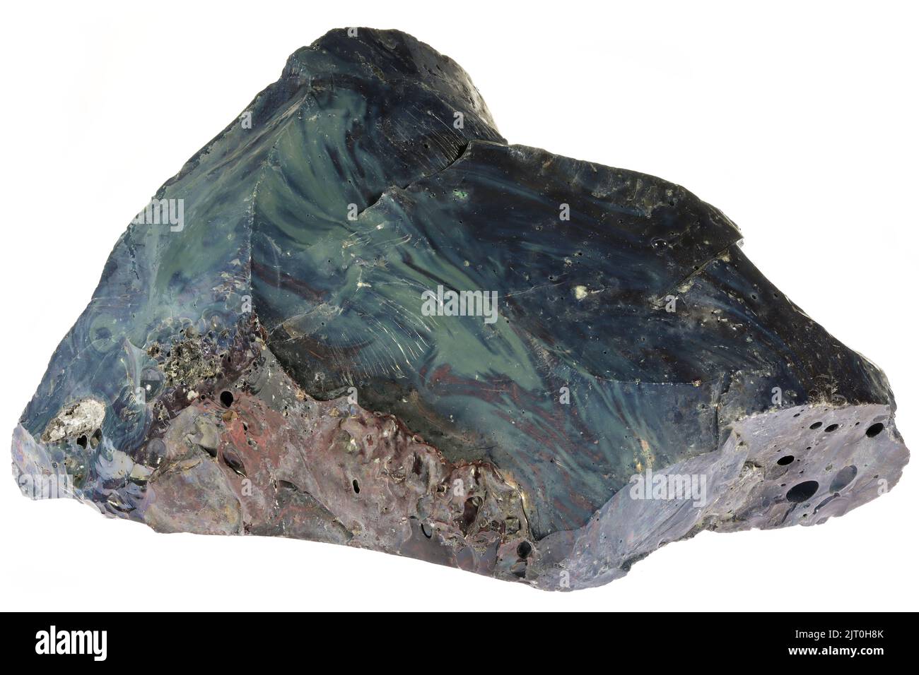 copper slag from Mansfeld, Germany isolated on white background Stock ...