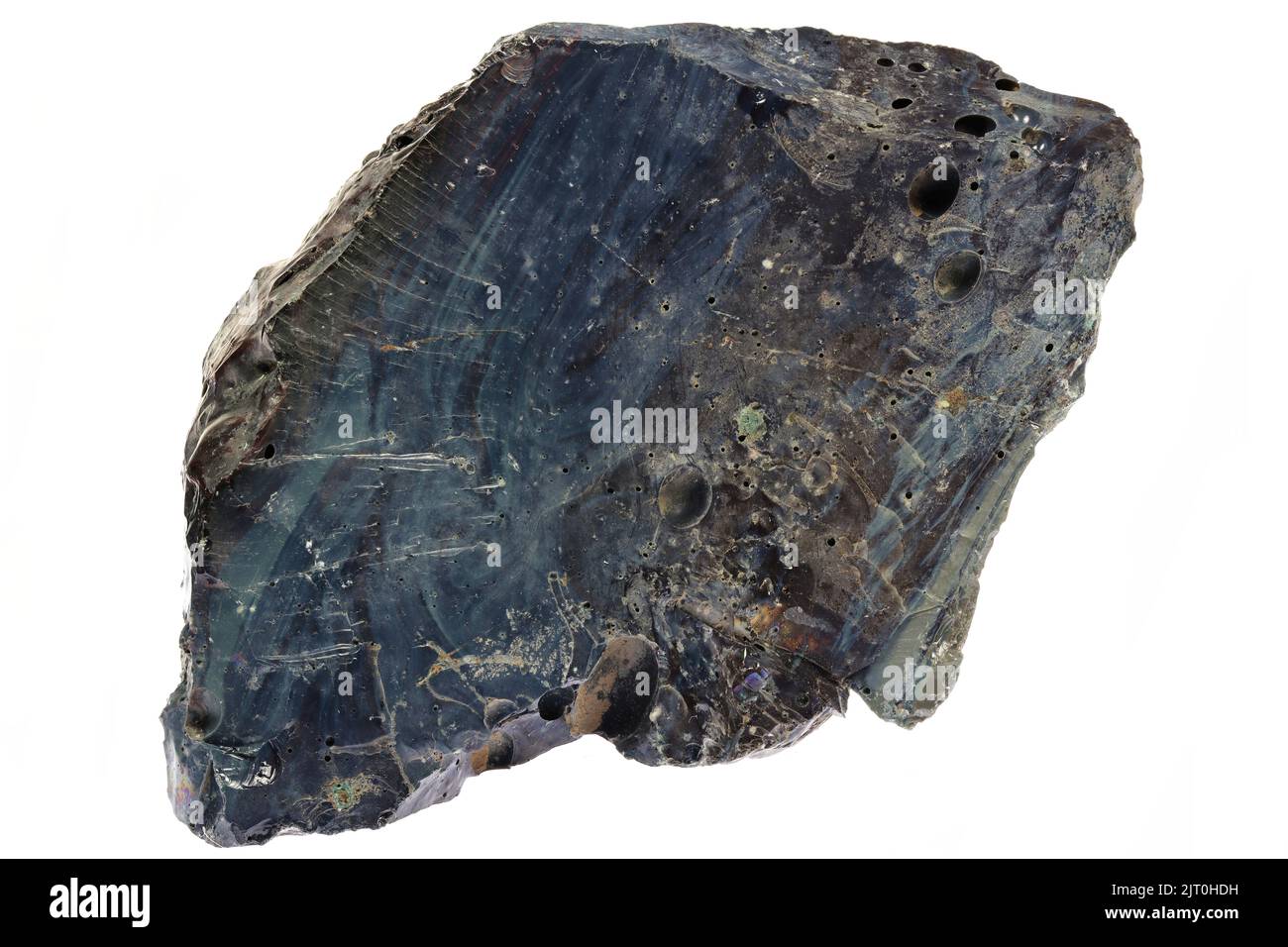 copper slag from Mansfeld, Germany isolated on white background Stock ...