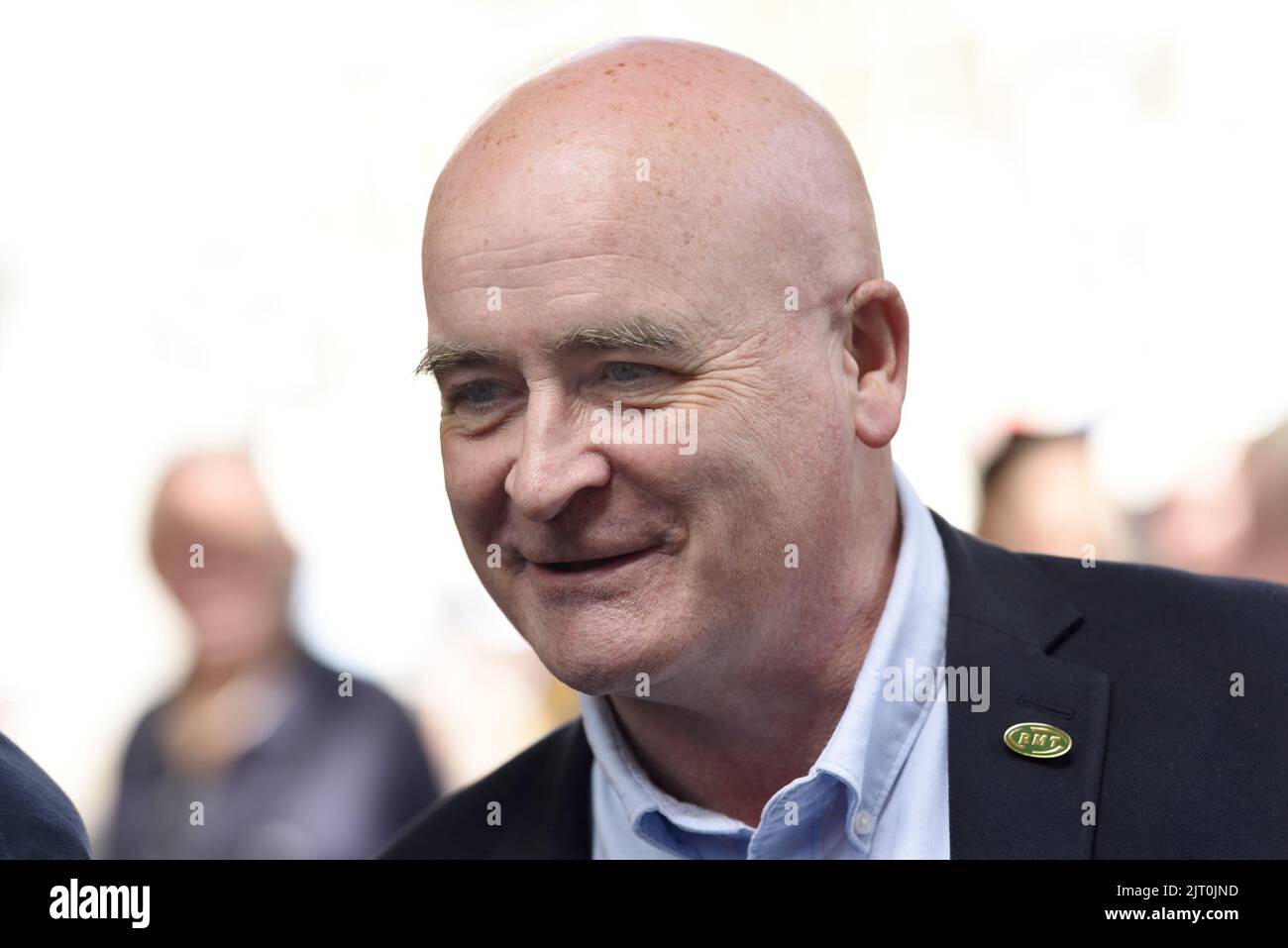 Mick Lynch, General Secretary of the National Union of Rail, Maritime ...