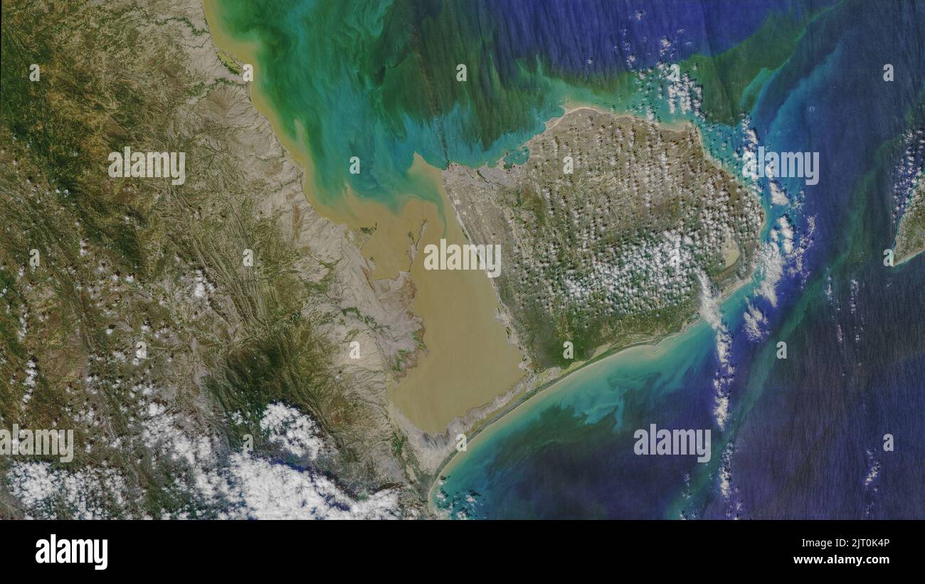 Aerial of the Paraguana Peninsula in Venezuela Stock Photo - Alamy