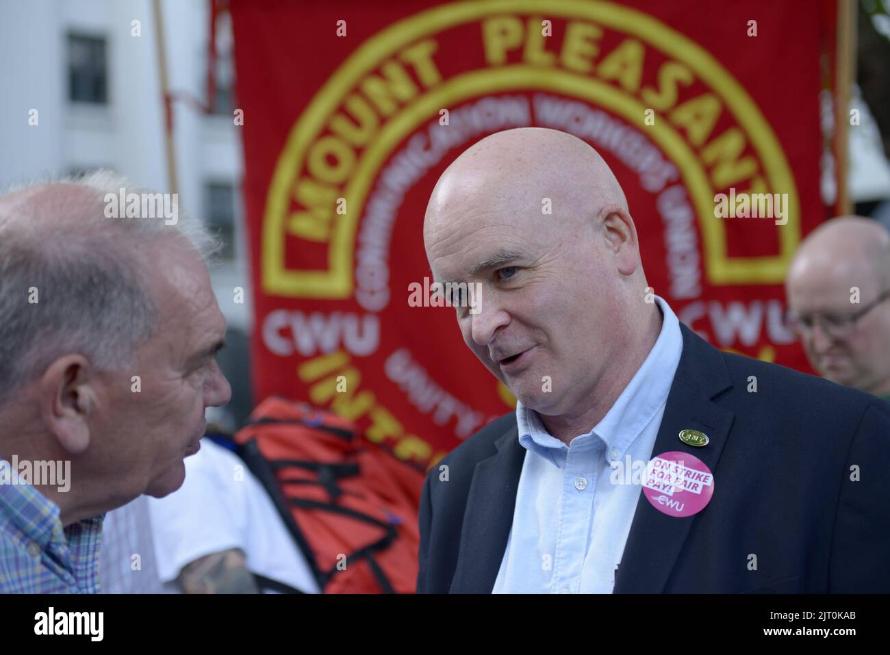 Mick Lynch, General Secretary of the National Union of Rail, Maritime ...