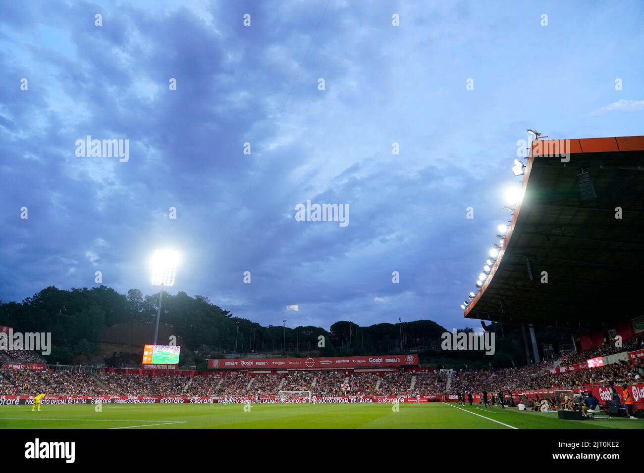 Montilivi Stadium view during the La Liga match between Girona FC and ...