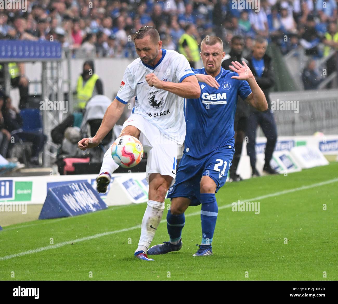 Karlsruhe, Germany. 27th Aug, 2022. Soccer: 2nd Bundesliga, Karlsruher ...