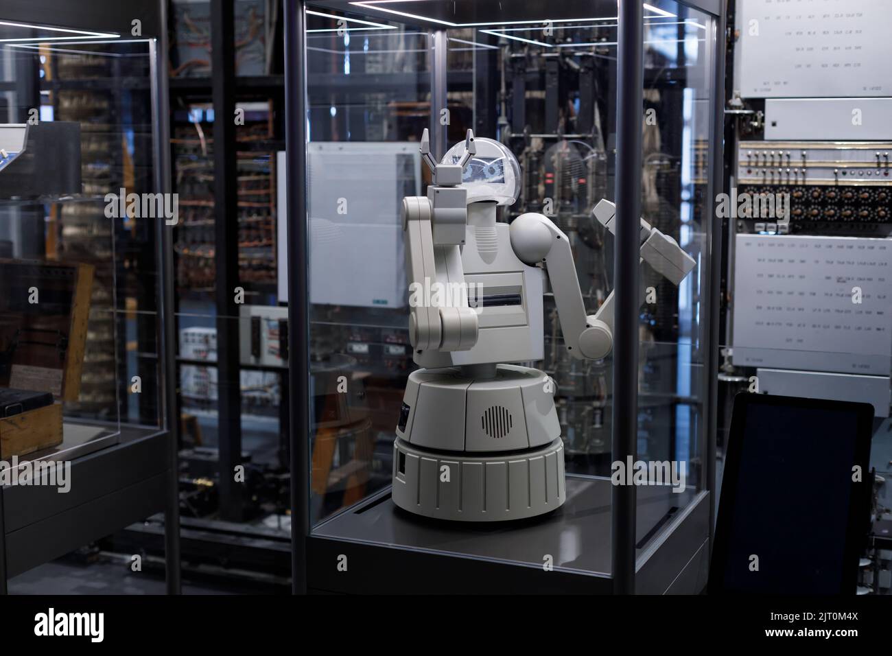 Oslo, Norway. May 01, 2022: Historic humanoid robot at the Oslo Museum ...