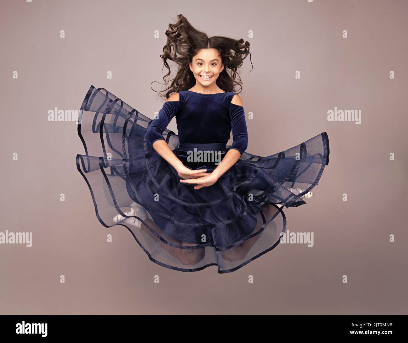 Excited teenager girl. Happiness, activity and child. Teenager girl ...