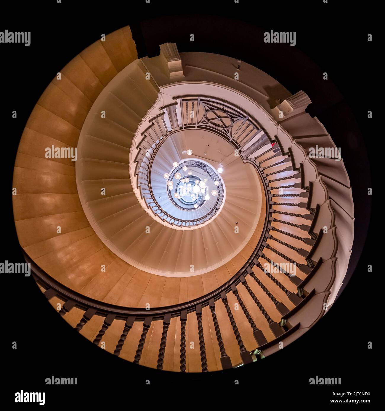 Cecil Brewer staircase - Heals, Tottenham Court Road Stock Photo - Alamy