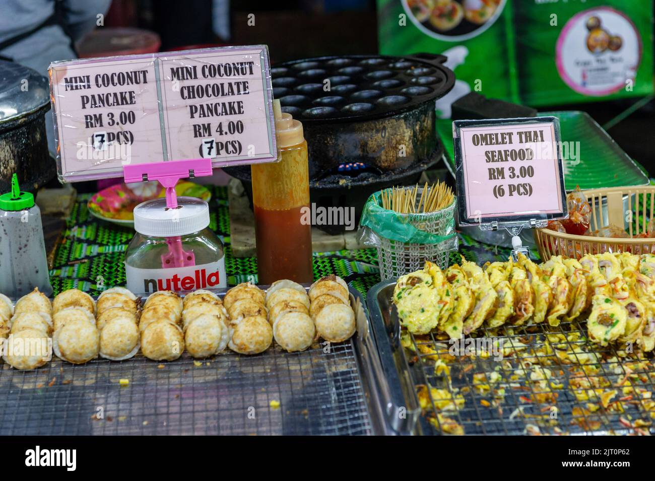 Malaysian Street Food At The Kuah Night Market Langkawi Malaysia
