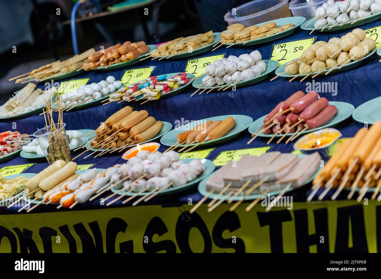 Malaysian Street Food At The Kuah Night Market Langkawi Malaysia