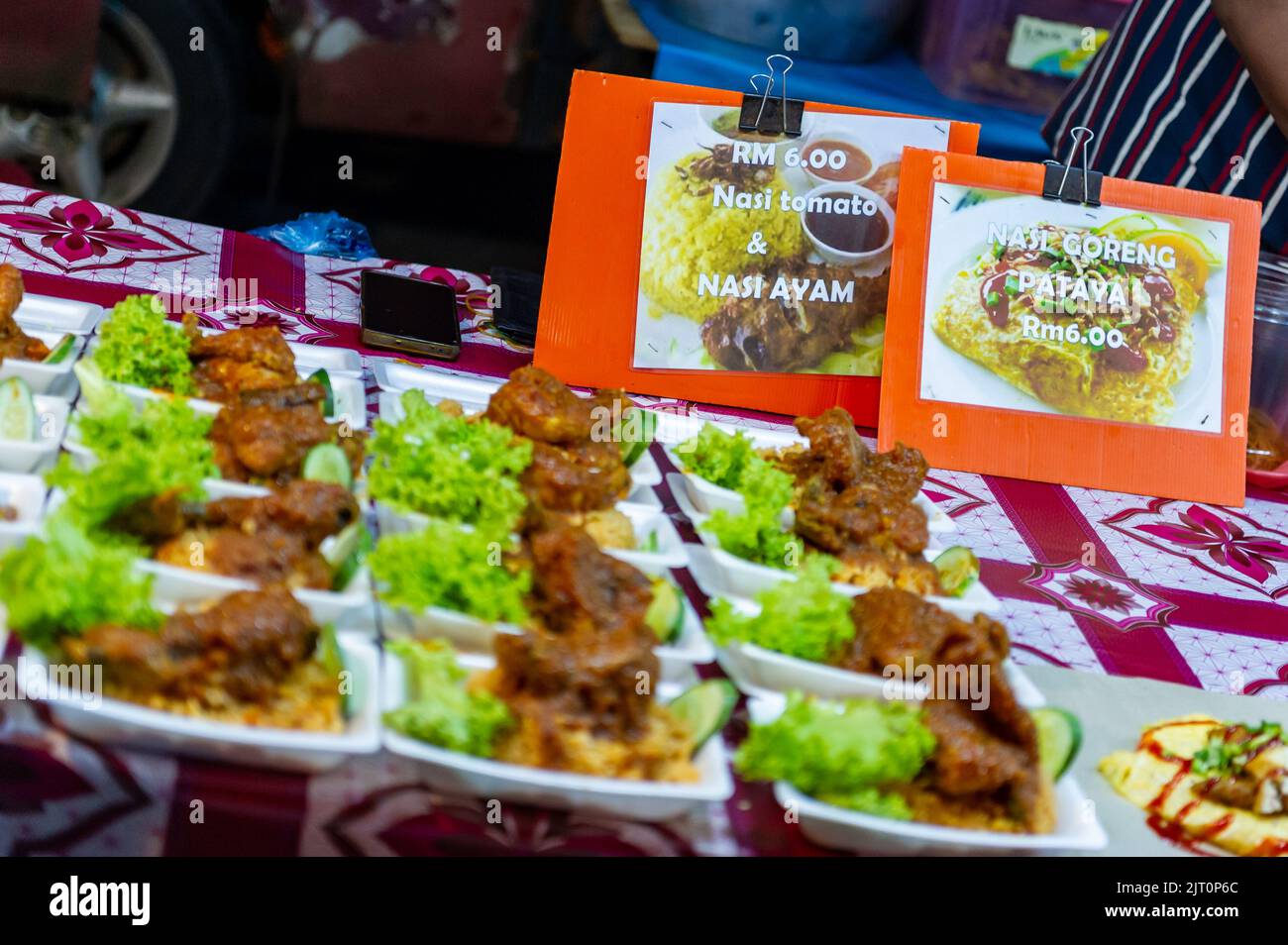 Malaysian Street Food At The Kuah Night Market Langkawi Malaysia