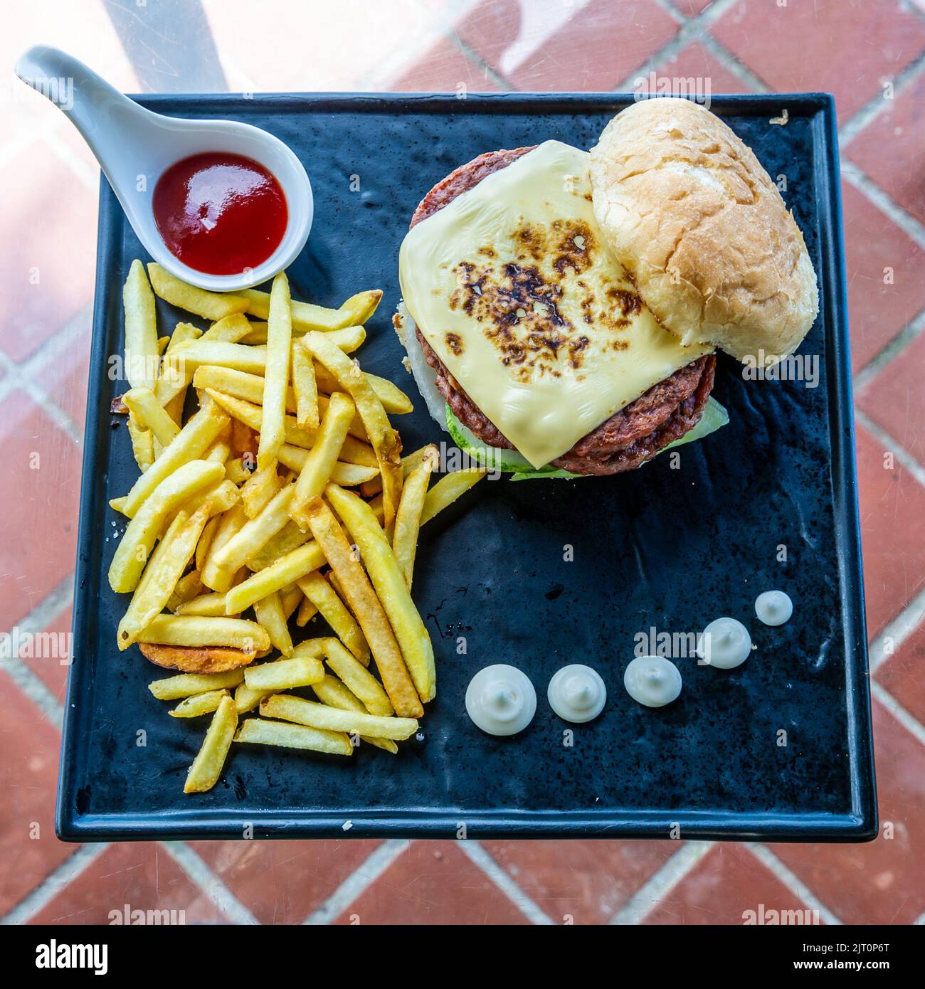 Comfort food on the beach in Malaysia Stock Photo - Alamy