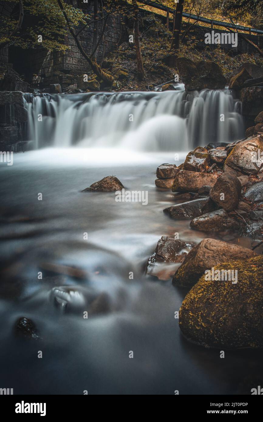 Famous Satiny waterfalls. Breathtaking, untouched nature around the ...