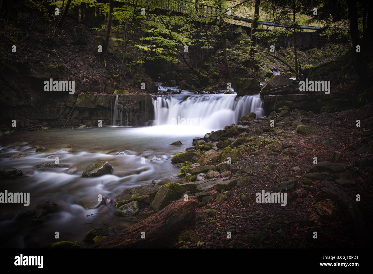 Famous Satiny waterfalls. Breathtaking, untouched nature around the ...