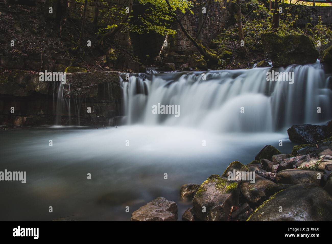 Famous Satiny waterfalls. Breathtaking, untouched nature around the ...