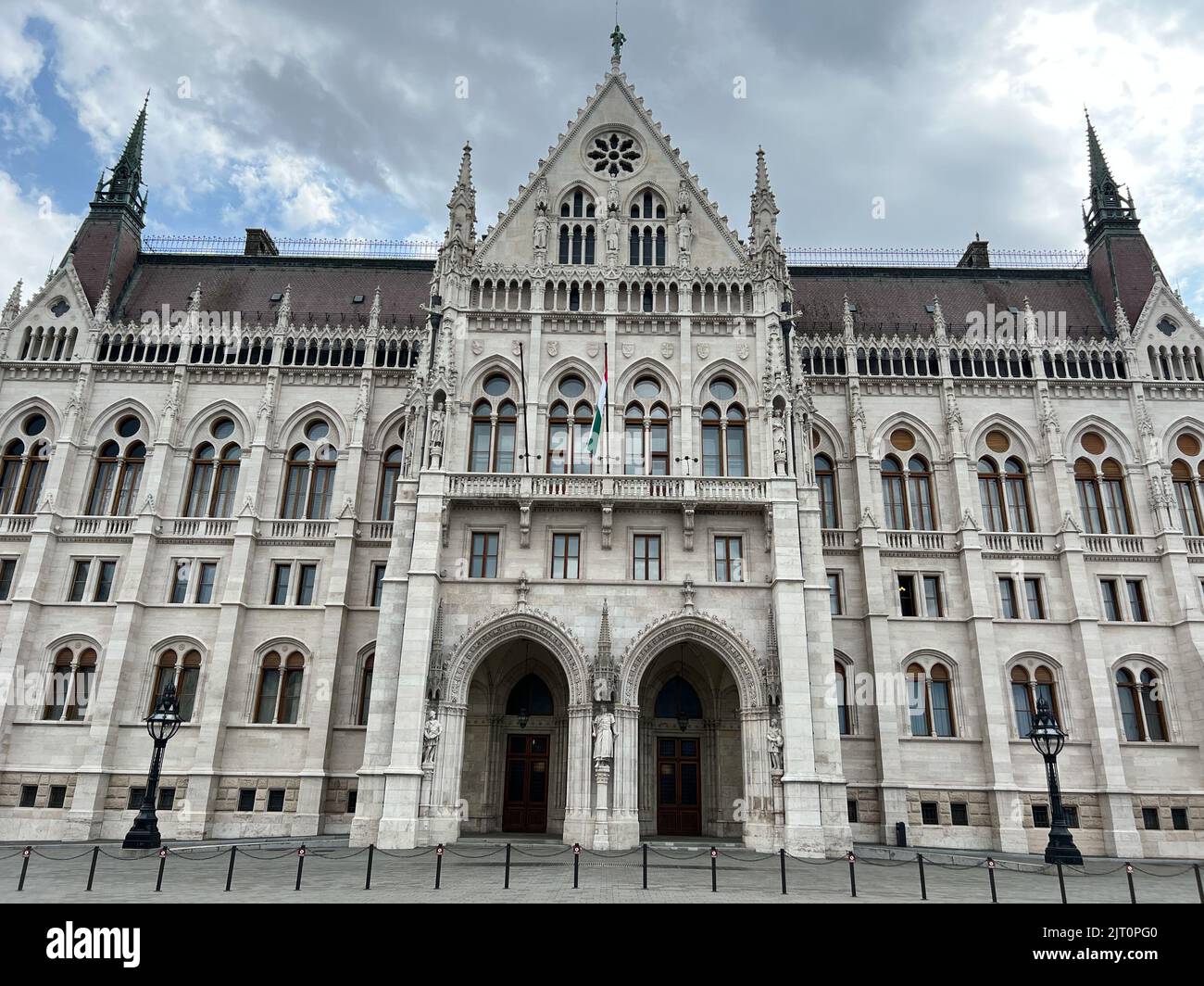 Budapest, Hungary - 13.07.2022: Marble facade of the Hungarian ...