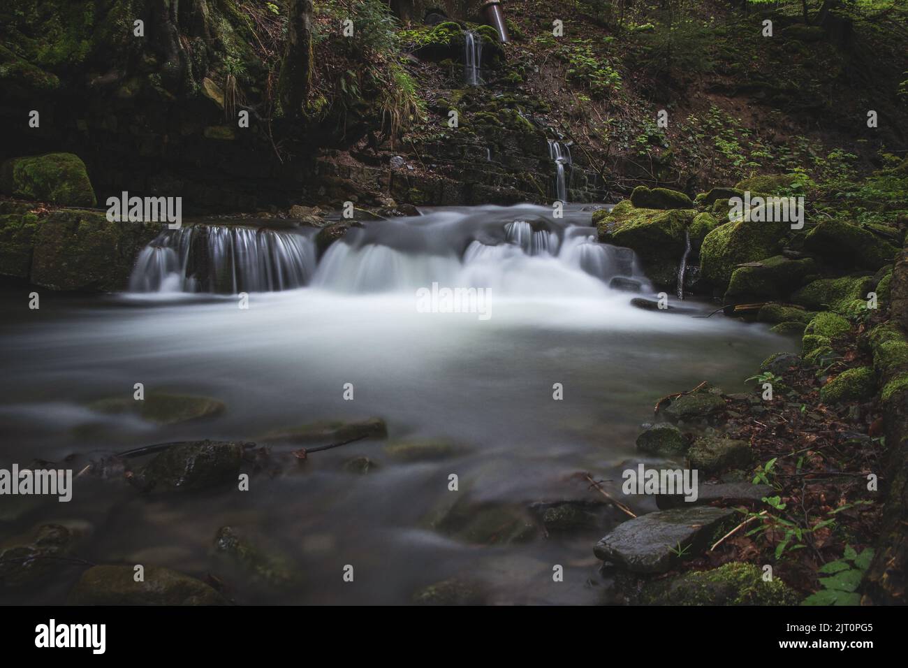 Famous Satiny waterfalls. Breathtaking, untouched nature around the ...