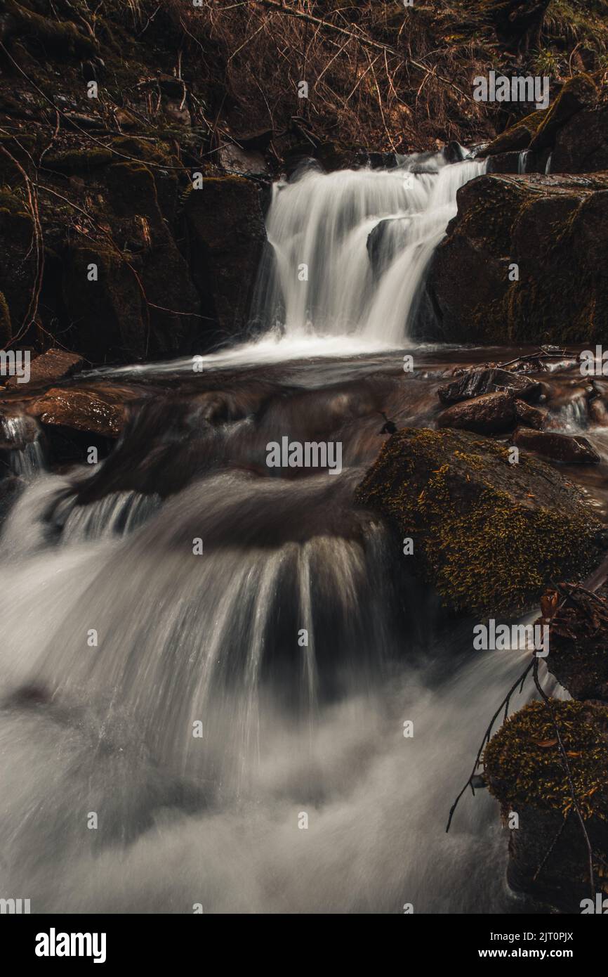 Famous Satiny waterfalls. Breathtaking, untouched nature around the ...