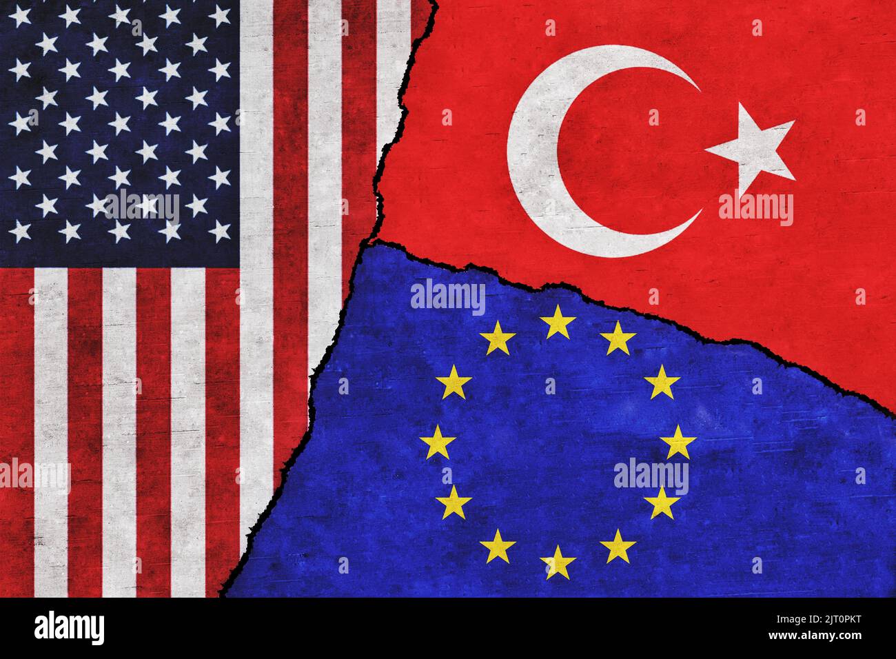 America eu turkey flag hi-res stock photography and images - Alamy