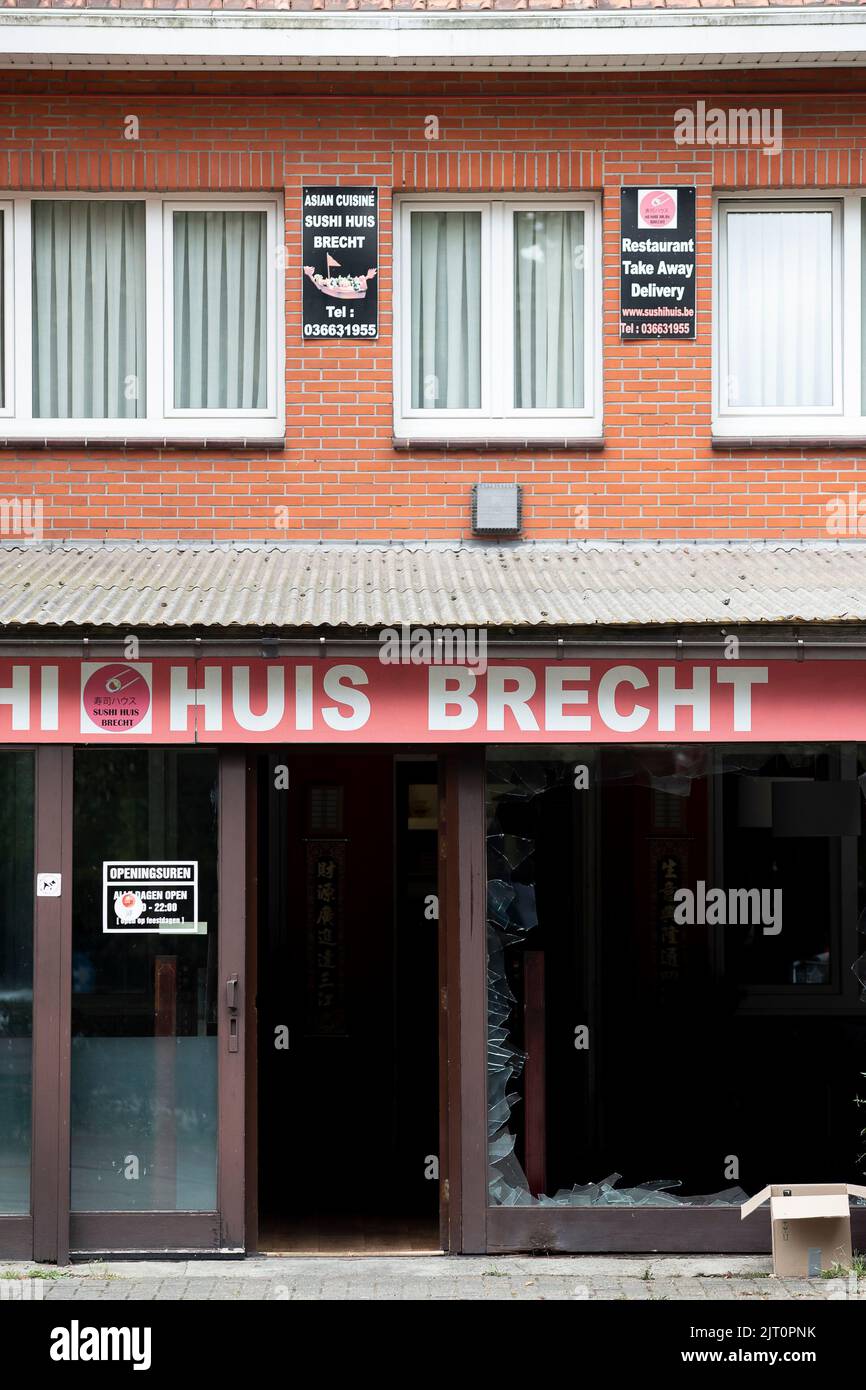 Illustration picture shows the Sushi Huis restaurant in Brecht, after ...