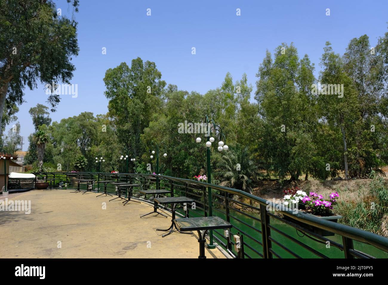 Yardenit, Israel - June 17, 2022: Yardenit Baptismal site on the Jordan ...