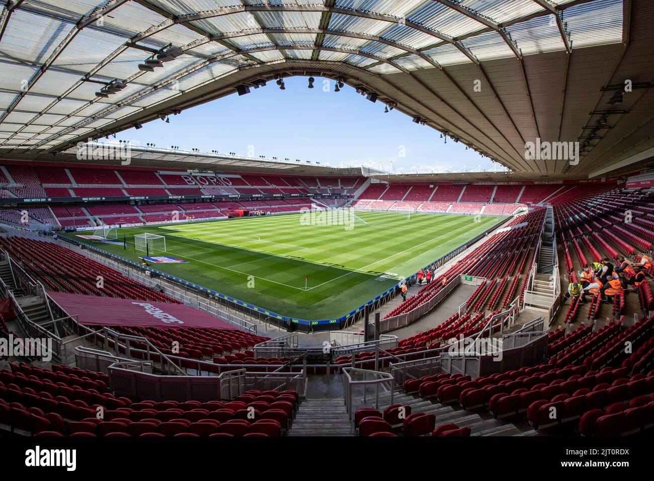 General view inside The Riverside Stadium ahead of this afternoon's ...