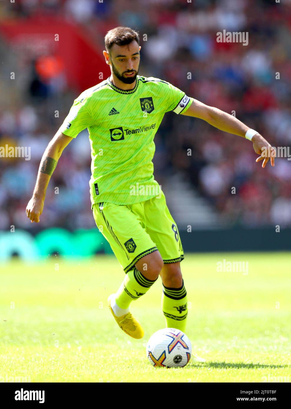 Manchester United's Bruno Fernandes during the Premier League match at ...