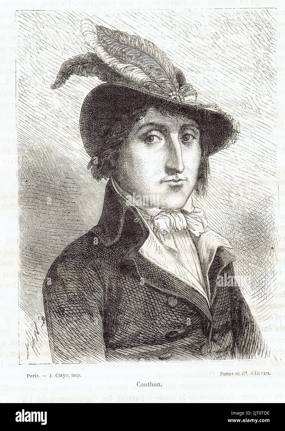 Georges Couthon, avocat et député à la Convention Stock Photo - Alamy