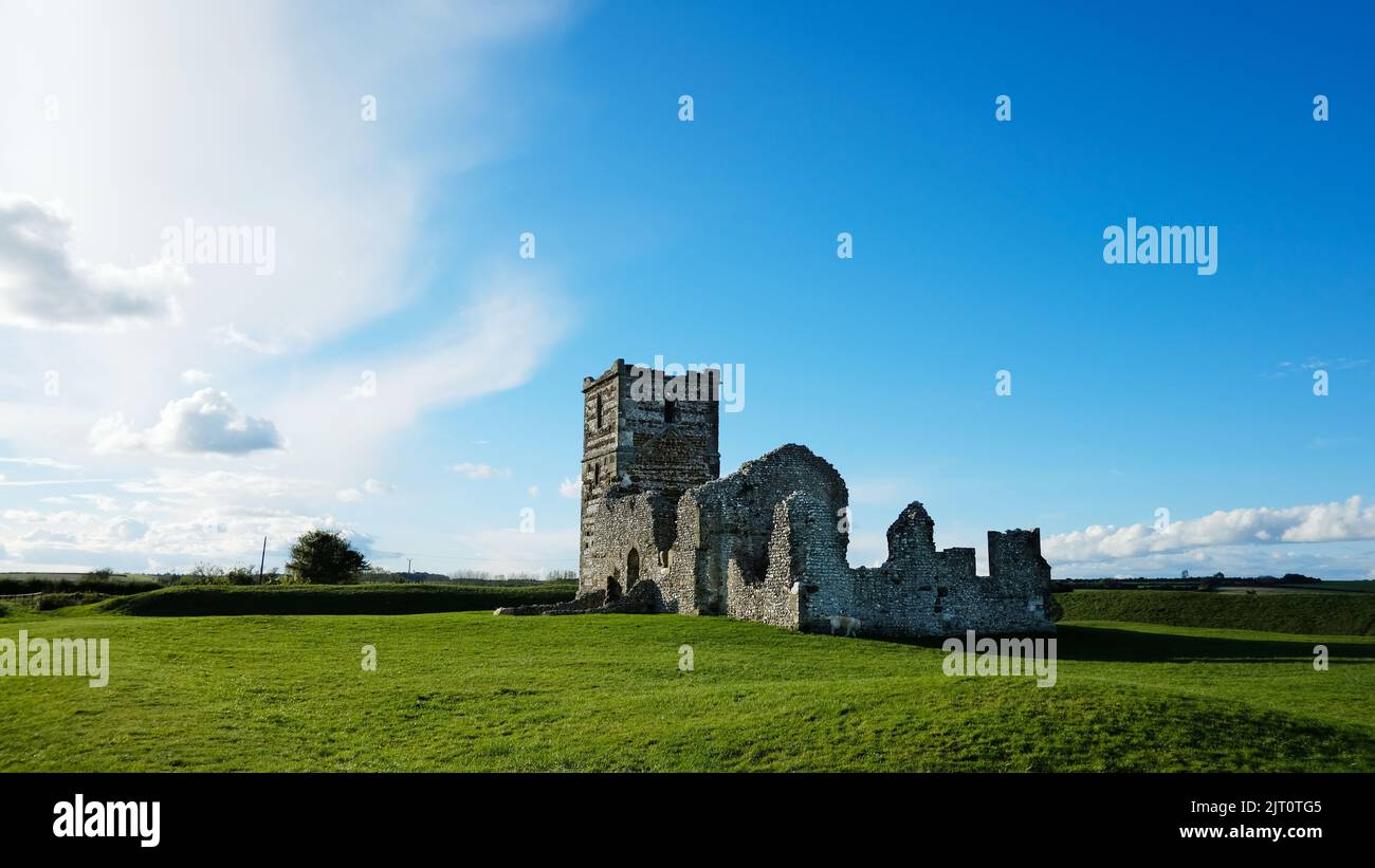 The ancient church of Knowlton built within a neolithic henge, Dorset ...