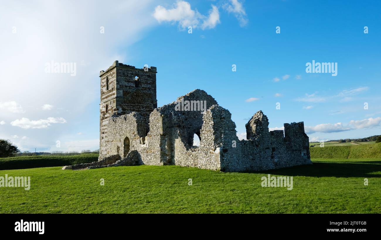 The ancient church of Knowlton built within a neolithic henge, Dorset ...