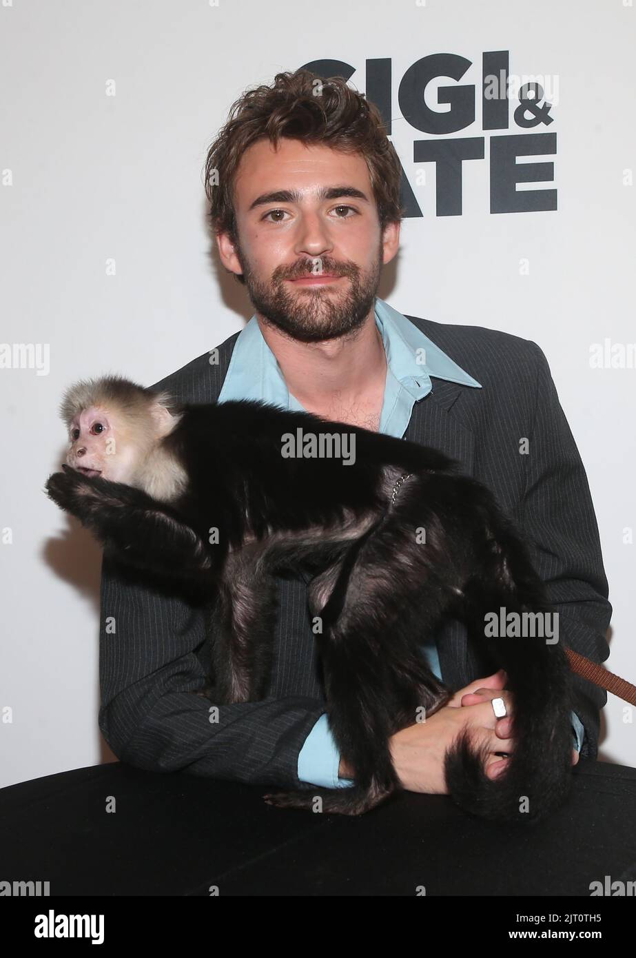 Los Angeles, Ca. 26th Aug, 2022. Charlie Rowe, Pablo the monkey, at the ...
