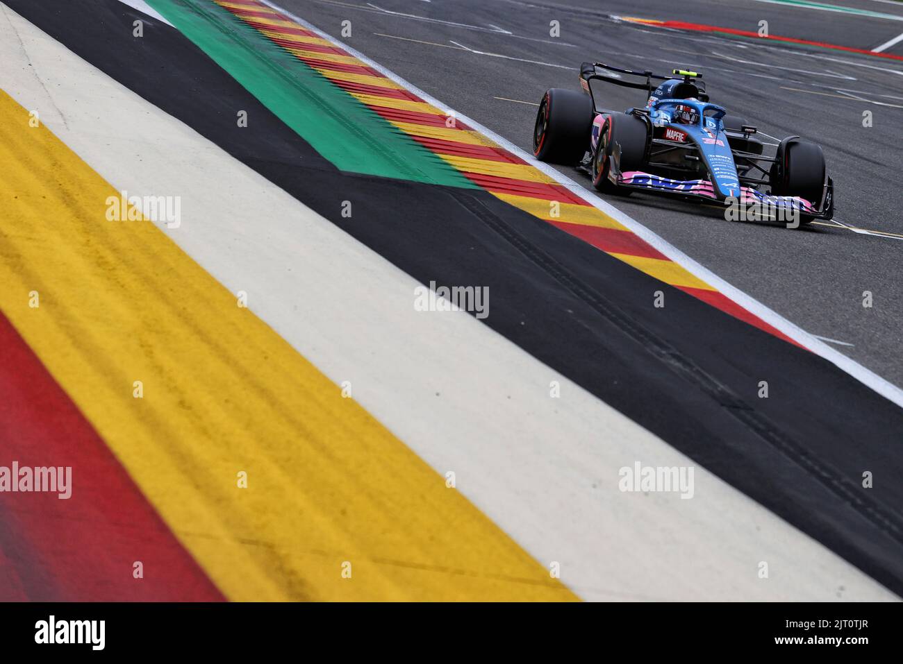 Esteban Ocon (FRA) Alpine F1 Team A522. Belgian Grand Prix, Saturday 27th August 2022. Spa ...