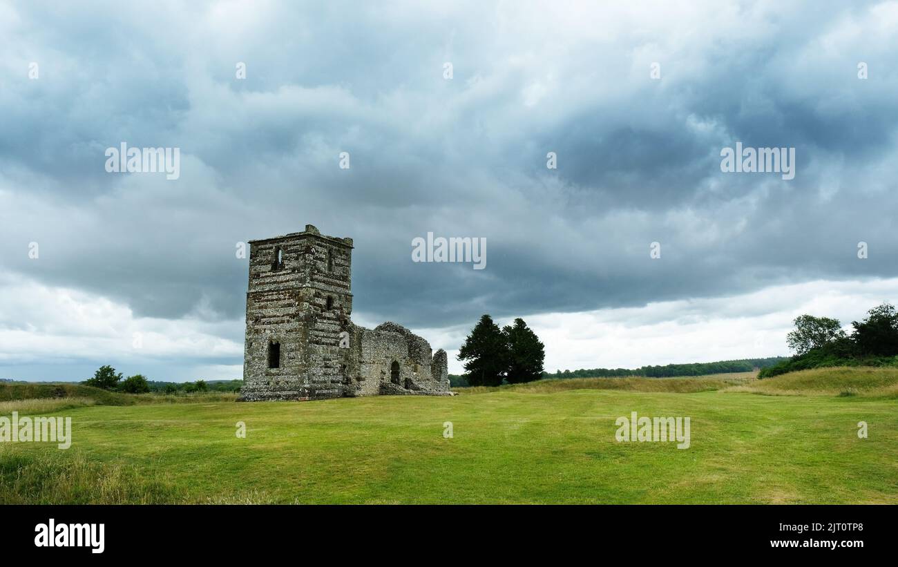 The ancient church of Knowlton built within a neolithic henge, Dorset ...