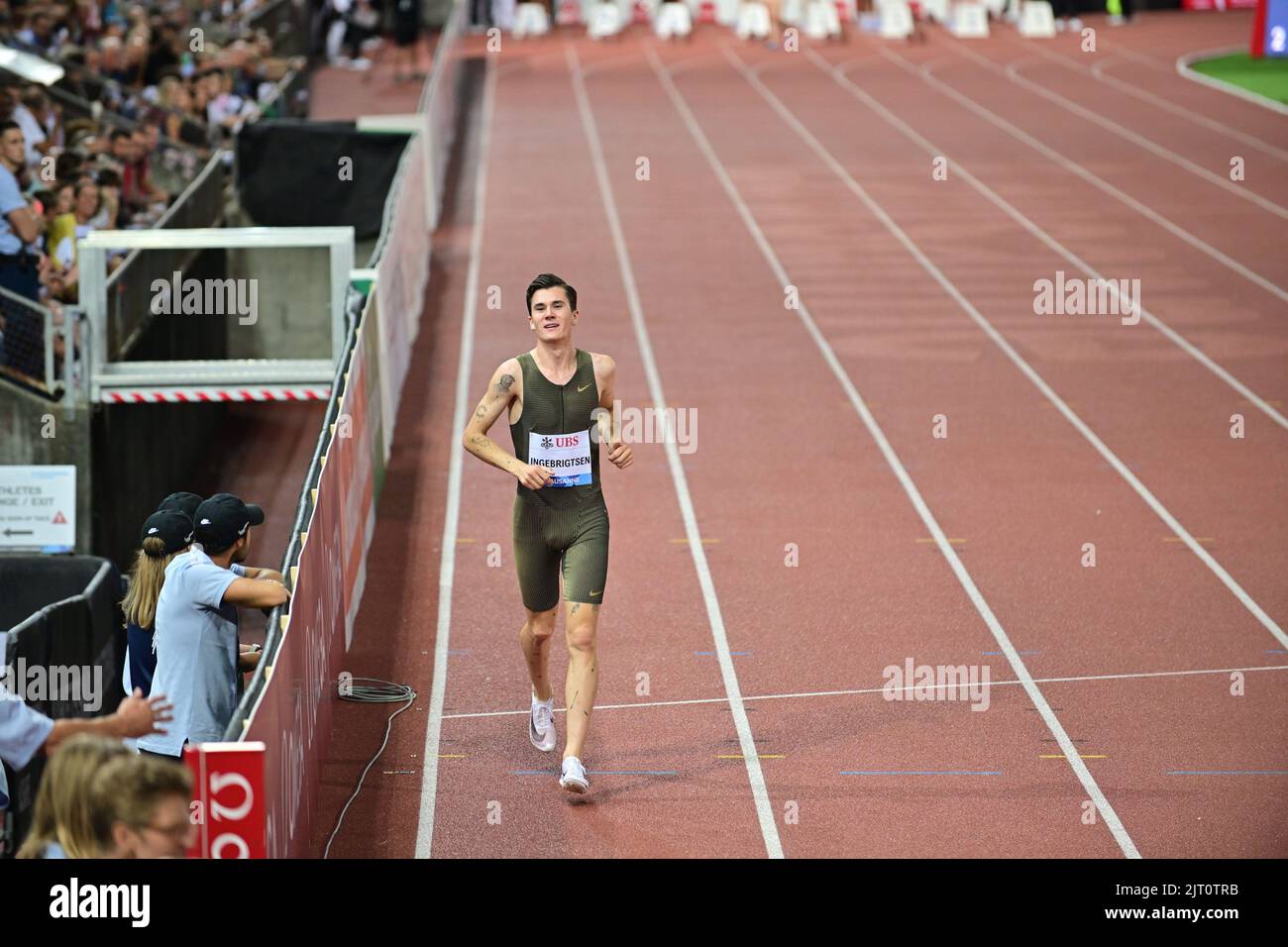 Lausanne, France. 26th Aug, 2022. Jakob INGEBRIGTSENNorway 1500m Men ...
