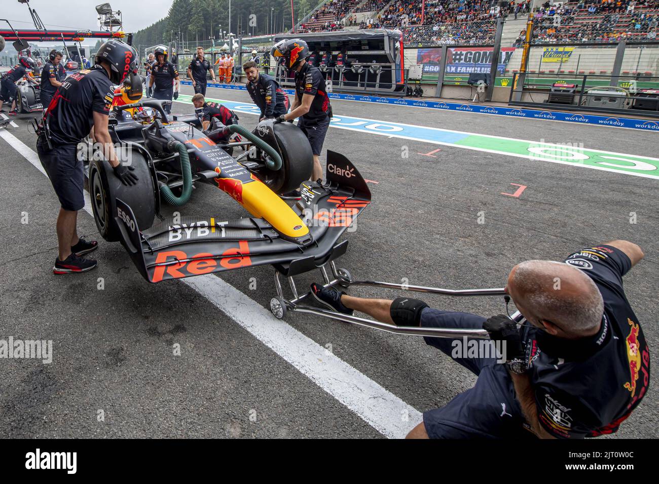 Spa - 26-08-2022, Circuit de Spa-Francorchamps, Sergio Perez at the ...