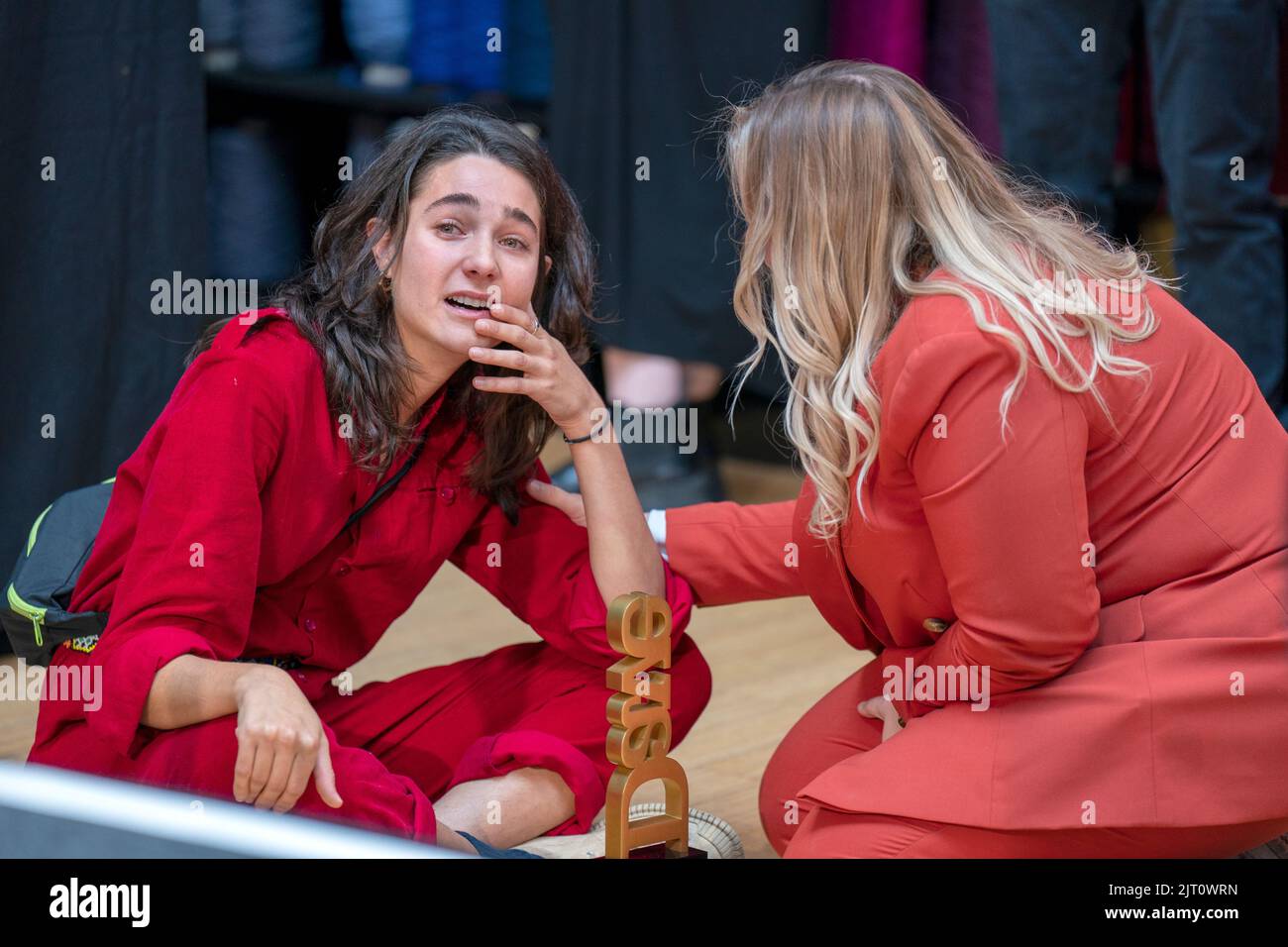 Lara Ricote reacts after winning the Dave's Edinburgh Comedy Best ...