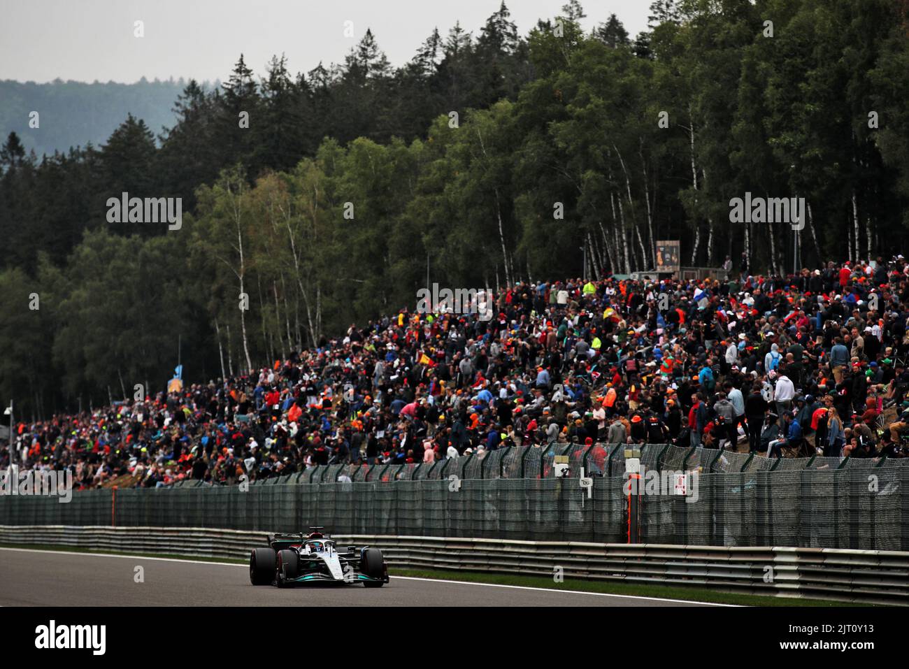 George Russell (GBR) Mercedes AMG F1 W13. Belgian Grand Prix, Saturday ...