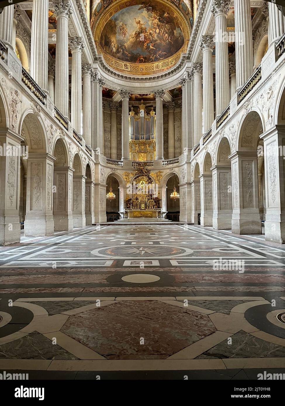Versailles Castle interiors Stock Photo - Alamy