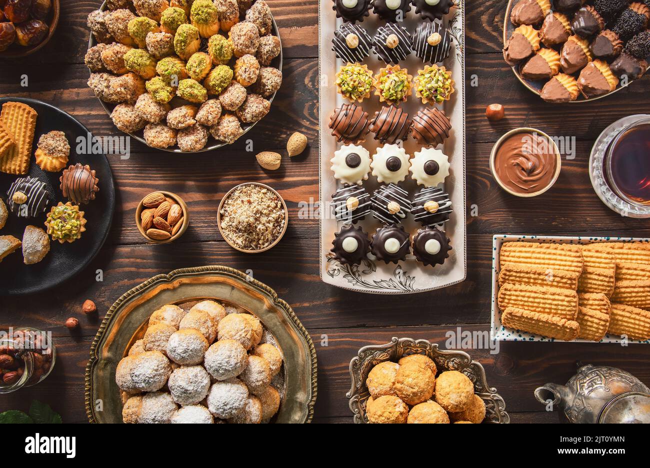 Arabic Cuisine; Cookies for celebration of El-Fitr Islamic Feast.(The ...