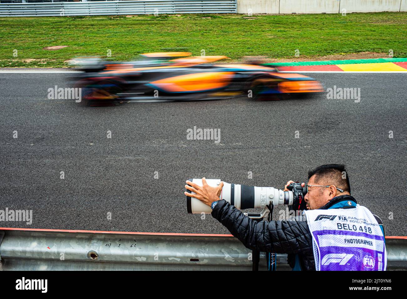 Illustration picture shows a photographer at work during the third ...