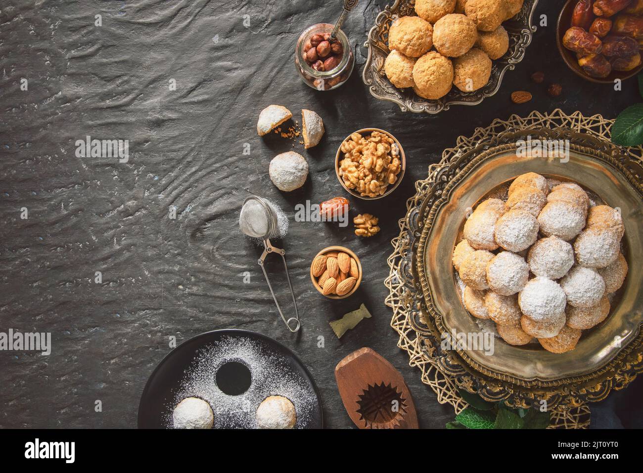 Arabic Cuisine; Cookies for celebration of El-Fitr Islamic Feast(The ...