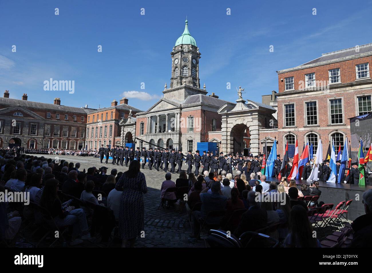 Gardai during a parade in Dublin marking 100 years since the first ...
