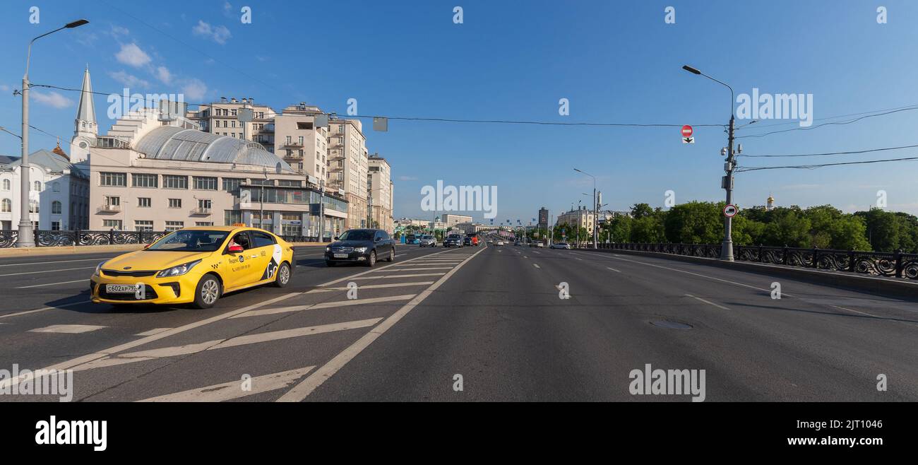 Moscow, Russia, 6 June 2022: Morning landscape around the Bolshoi ...