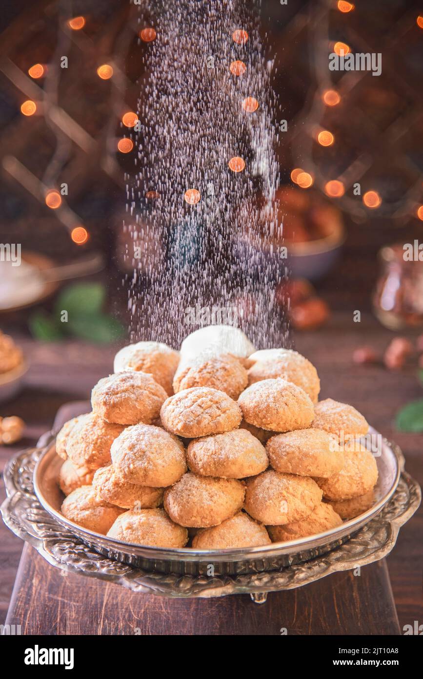 Arabic Cuisine; Delicious cookies for celebration of El-Fitr Islamic ...