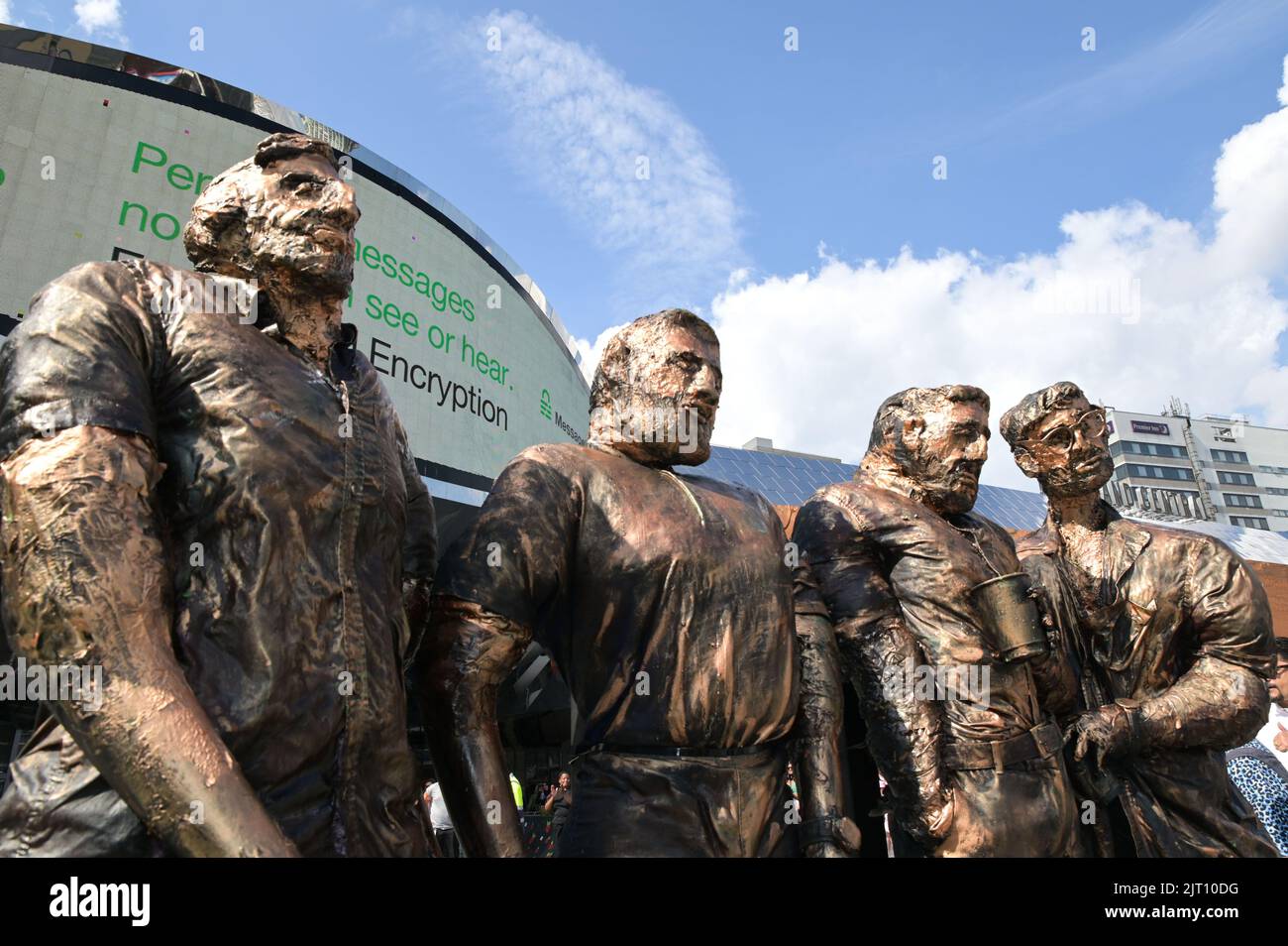 New Street Station, Birmingham August 27th 2022 - The statue of ‘Four ...