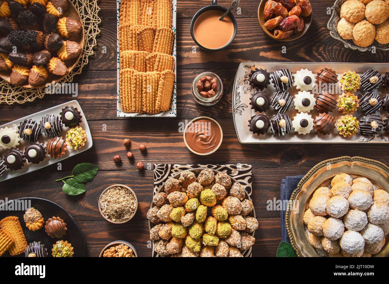 Arabic Cuisine; Cookies for celebration of El-Fitr Islamic Feast.(The ...