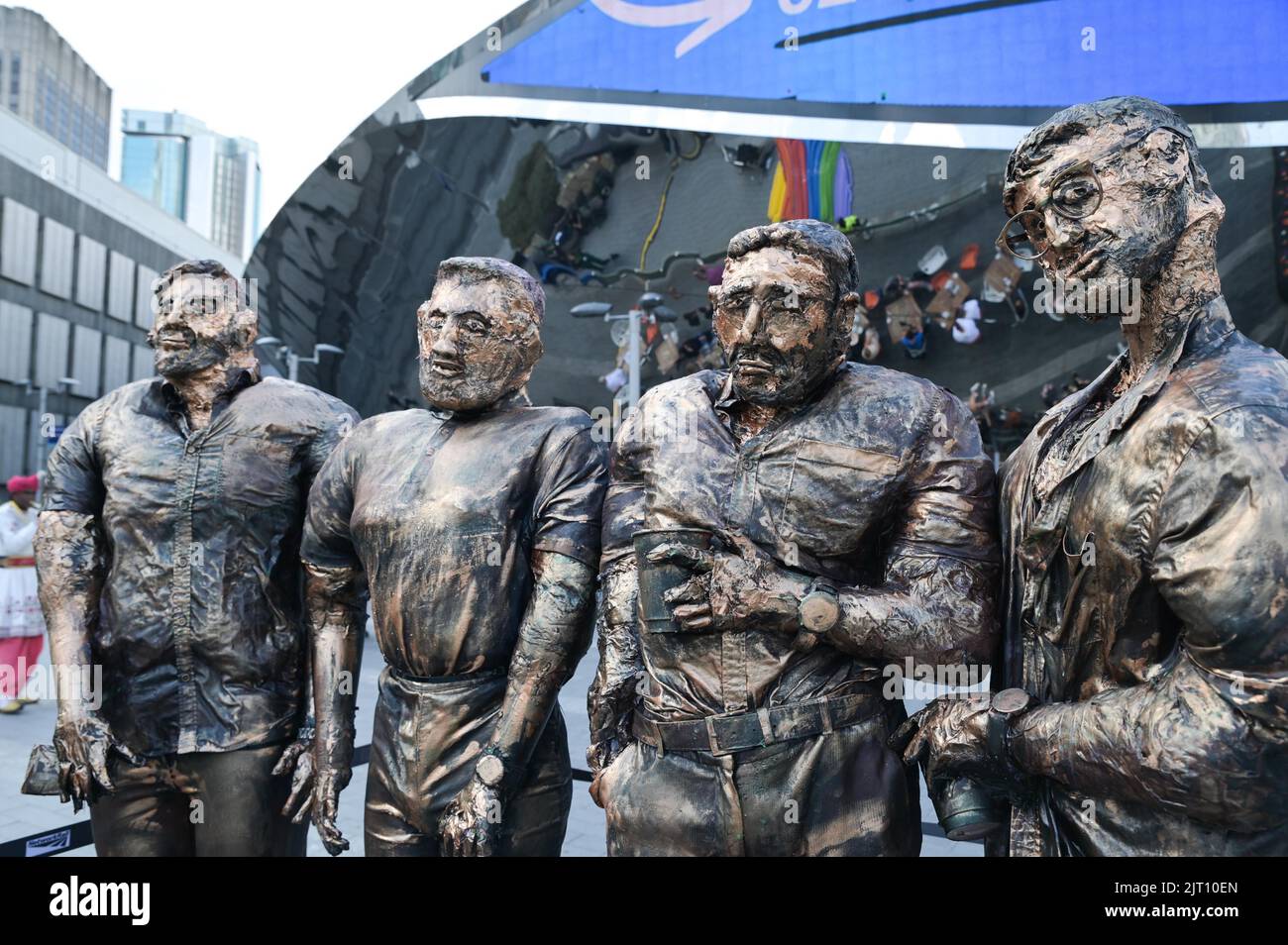 New Street Station, Birmingham August 27th 2022 - The statue of ‘Four ...