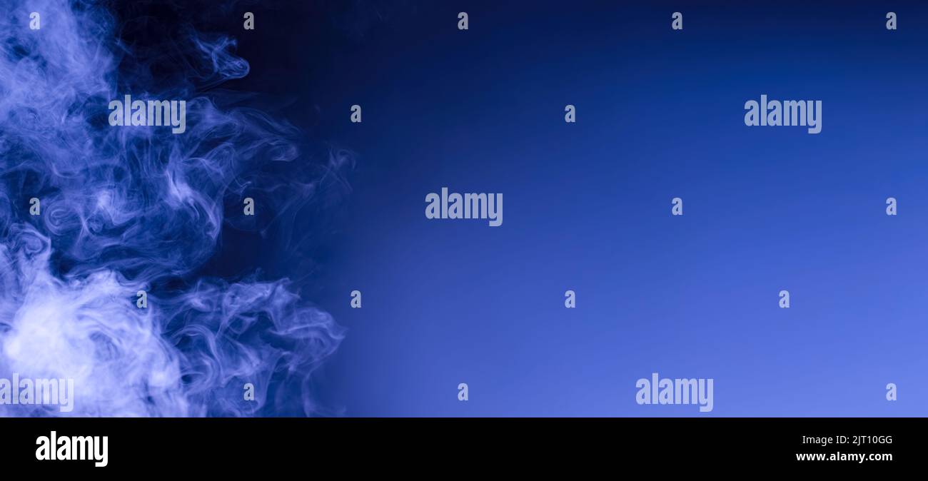 Cloud of blue smoke. Abstract smoke wallpaper background for desktop ...