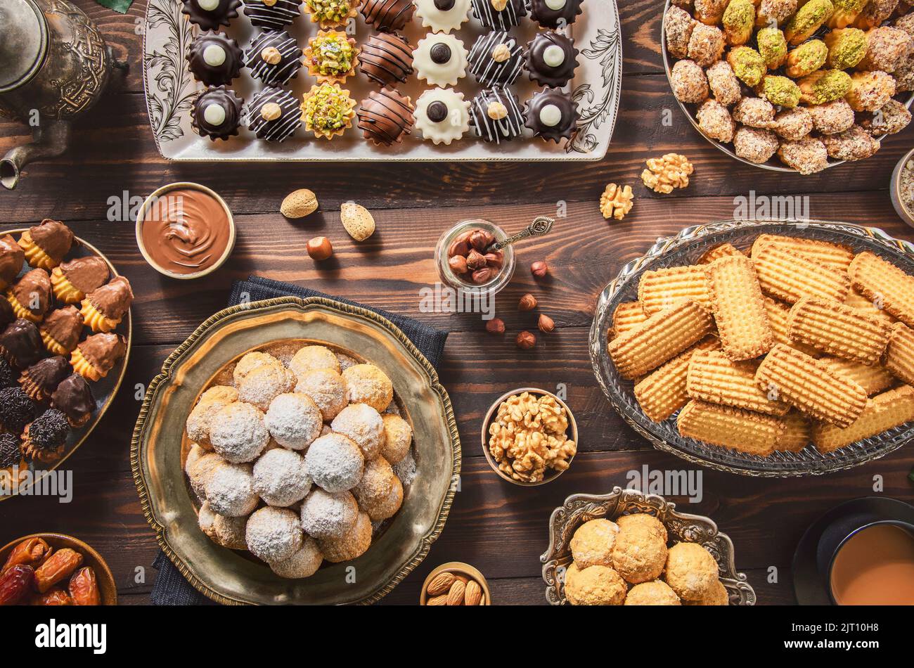 Arabic Cuisine; Cookies for celebration of El-Fitr Islamic Feast.(The ...