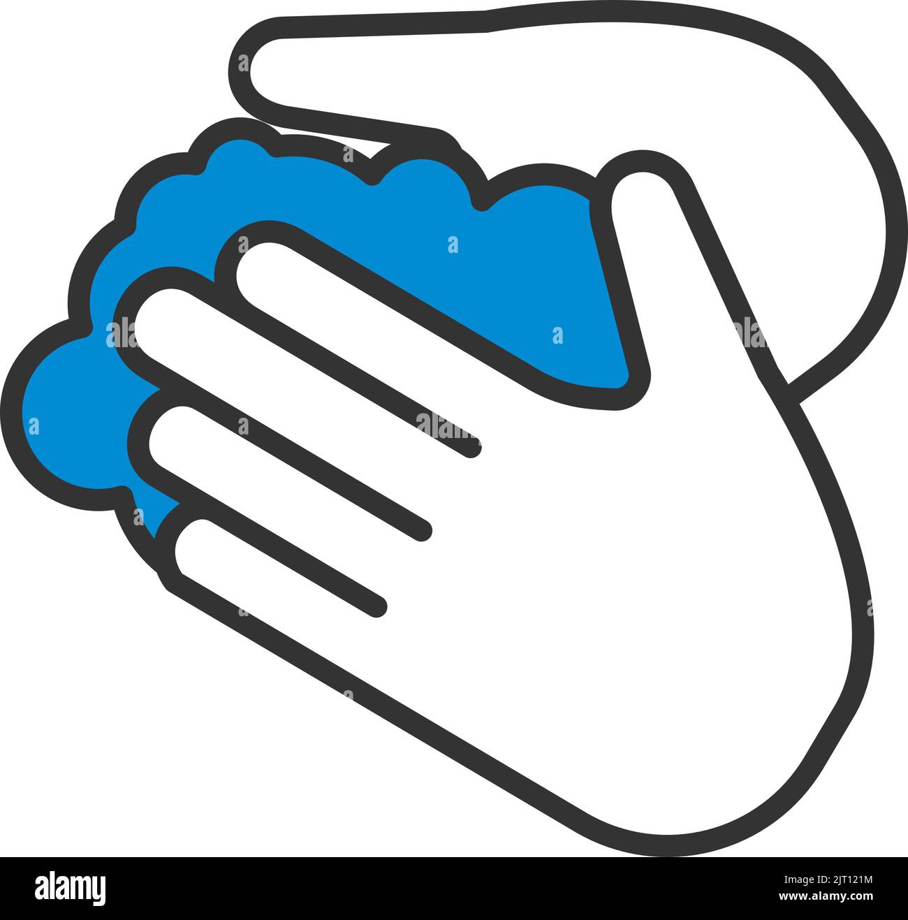 Hand Washing Icon. Editable Bold Outline With Color Fill Design. Vector ...