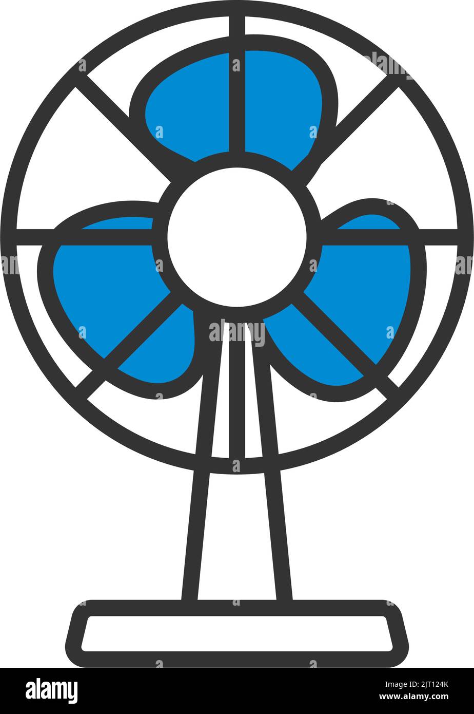 Electric Fan Icon. Editable Bold Outline With Color Fill Design. Vector ...