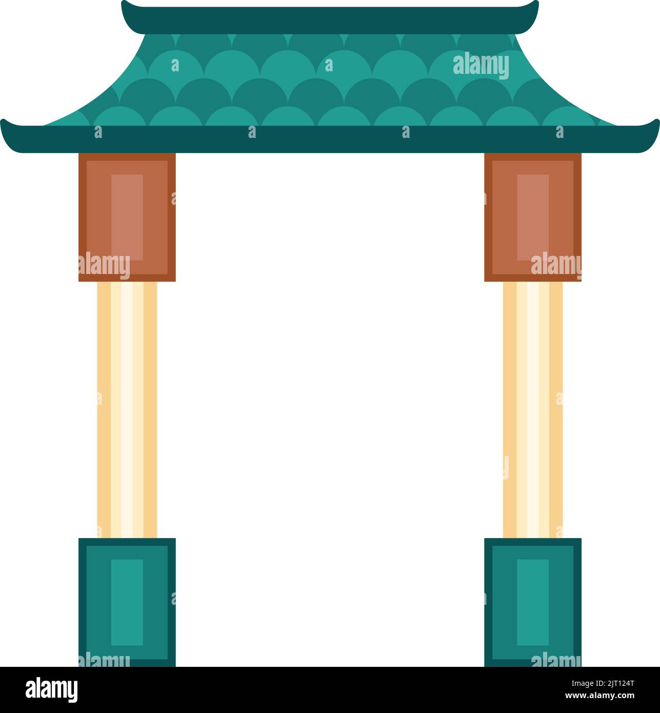 japanece arch entrance culture icon Stock Vector Image & Art - Alamy